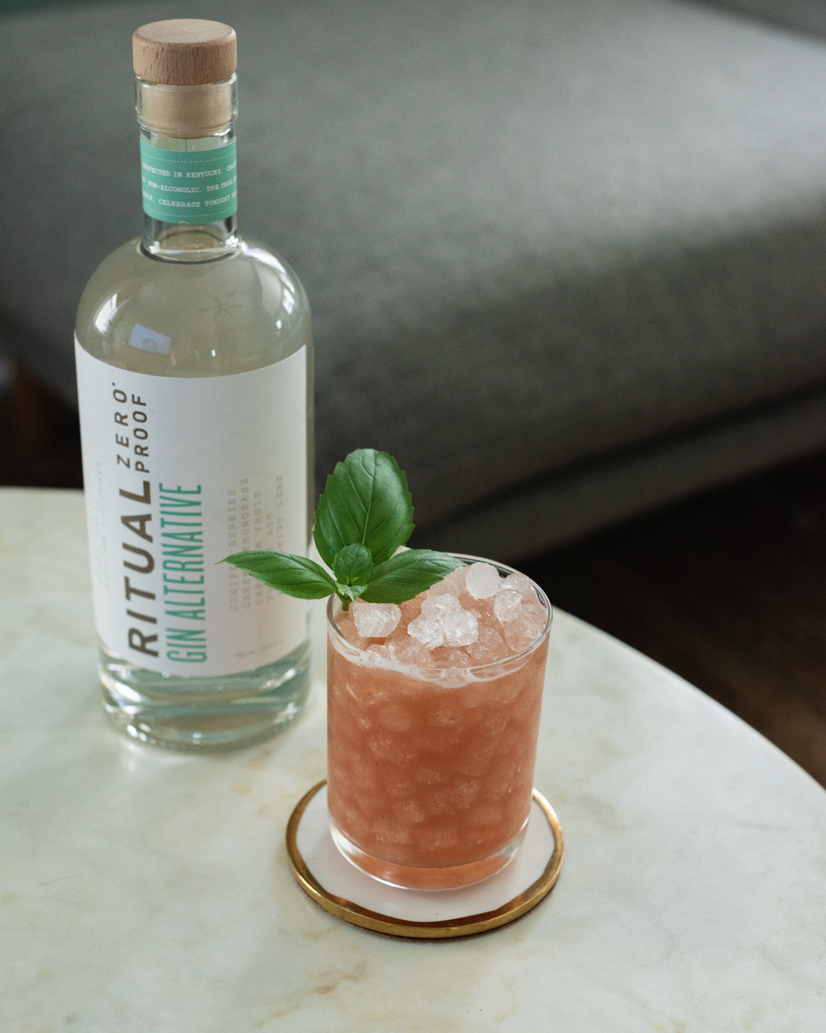 Strawberry Basil Fields - Cocktails | Ritual Zero Proof