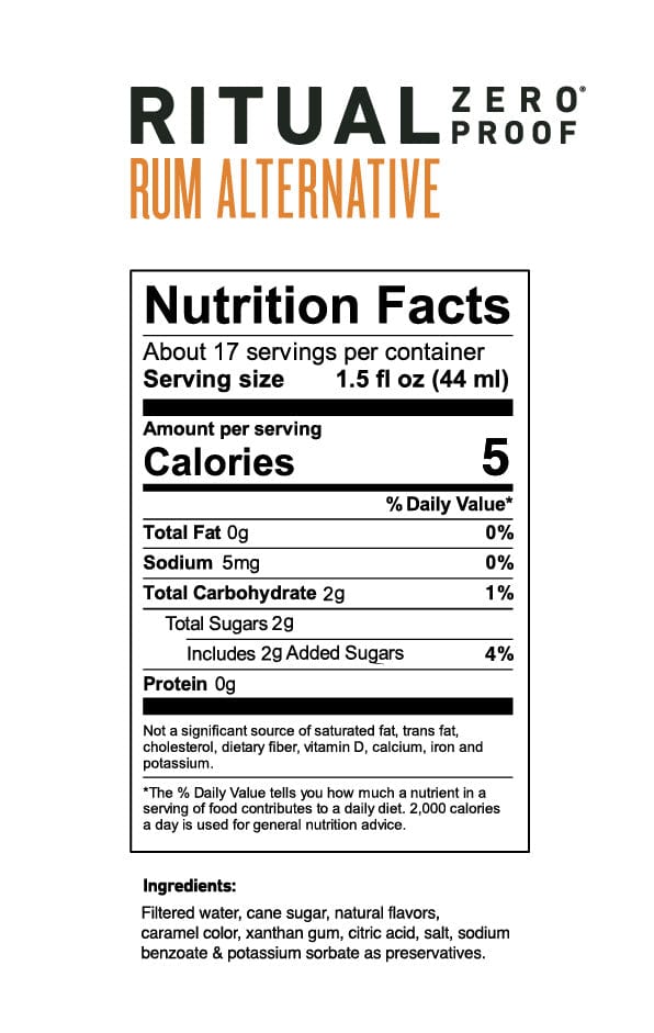 Ritual Rum Alternative | Non-Alcoholic Rum Substitute - Ritual Zero Proof